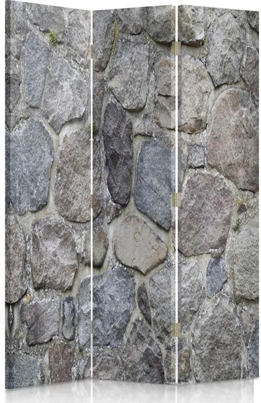 Paraván - Stone Wall | trojdílný | oboustranný 110x150 cm