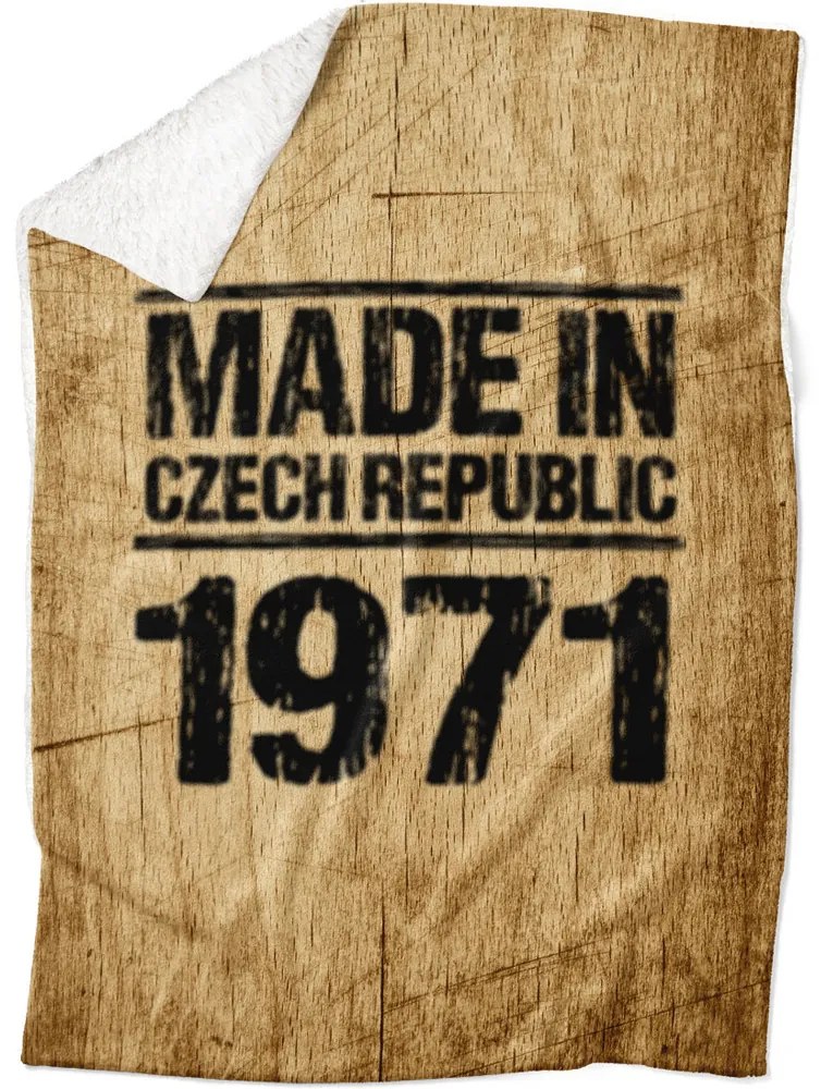 Deka Made In (rok: 1971, Podšití beránkem: ANO)