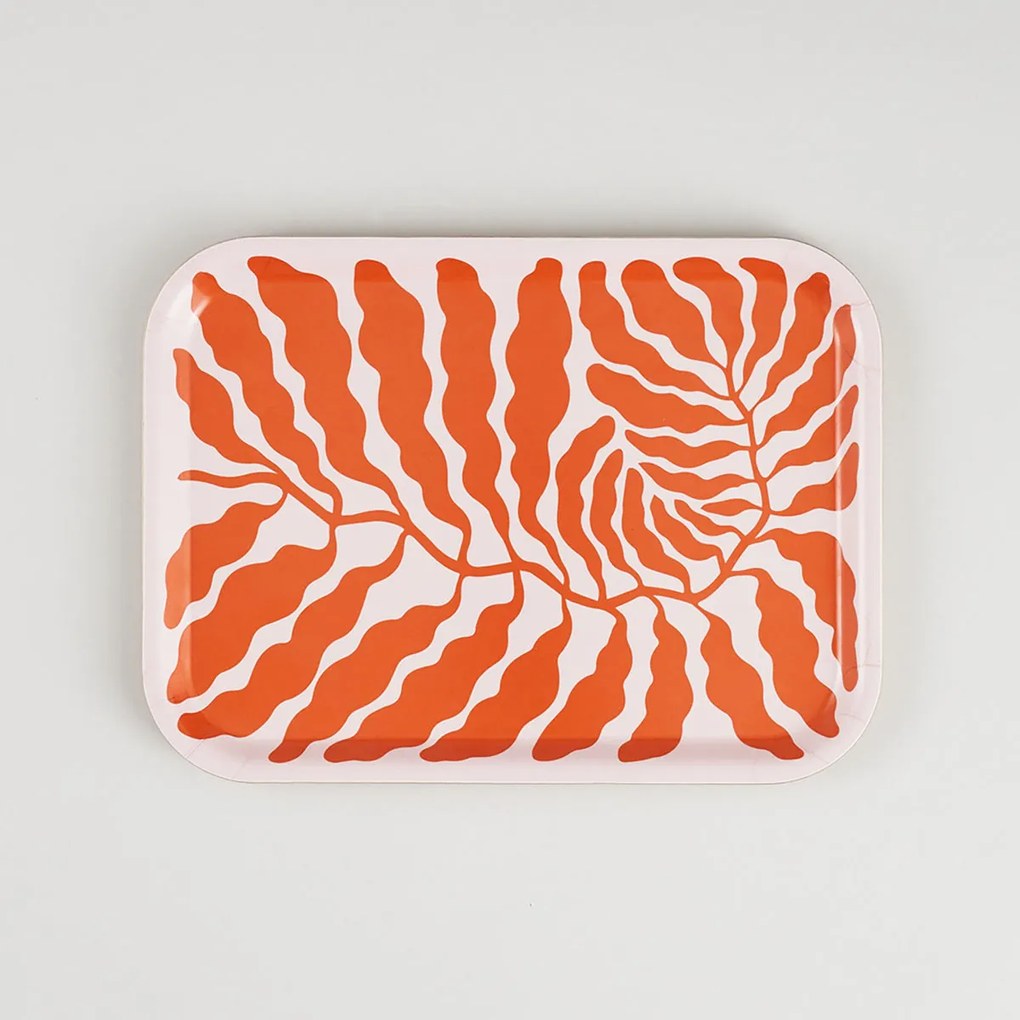 Wrap Ilustrovaný Tác Art Trays by Linnéa Andersson malý červený