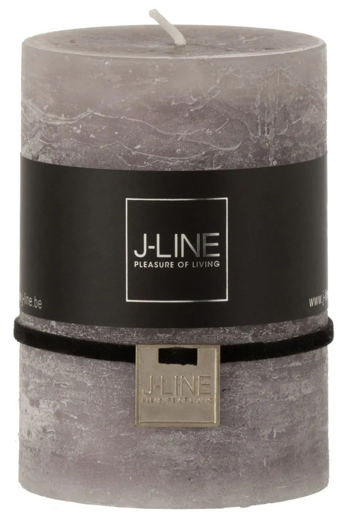 Šedá svíčka Dark Grey válec M - Ø 7*10 cm/48h