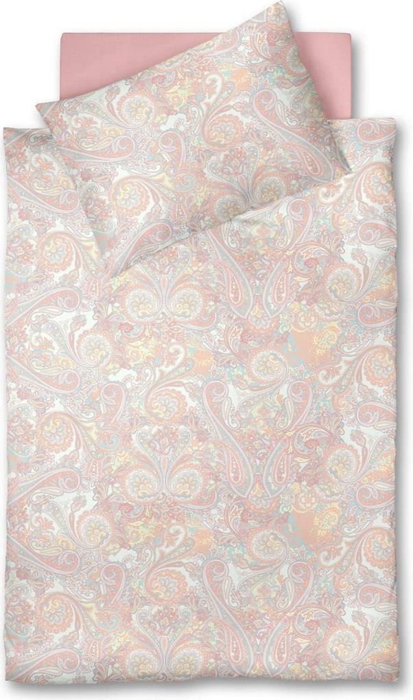 XXXLutz POVLEČENÍ, makosatén, bílá, starorůžová, světle žlutá, světle růžová, pastelově modrá, 140/200 cm Fleuresse - Povlečení - 003273005301