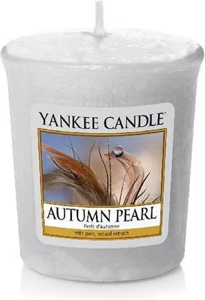 Yankee Candle Votivní svíčka Yankee Candle - Autumn Pearl, šedá barva, vosk