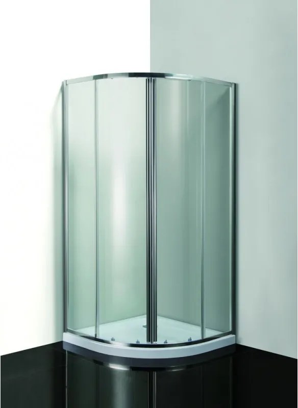 Sprchový kout SMART - MURO - Univerzální, Hliník chrom, Čiré bezpečnostní sklo - 4 / 6 mm, 90 cm, 90 cm HOPA