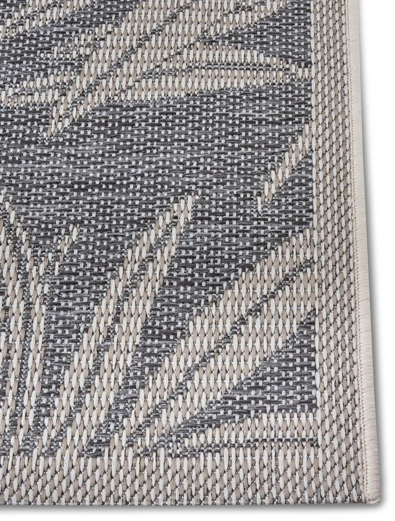Hanse Home, Kusový koberec Clyde 105907 Paru Grey Cream – na ven i na doma, 76x150, šedá, chodba / předsíň