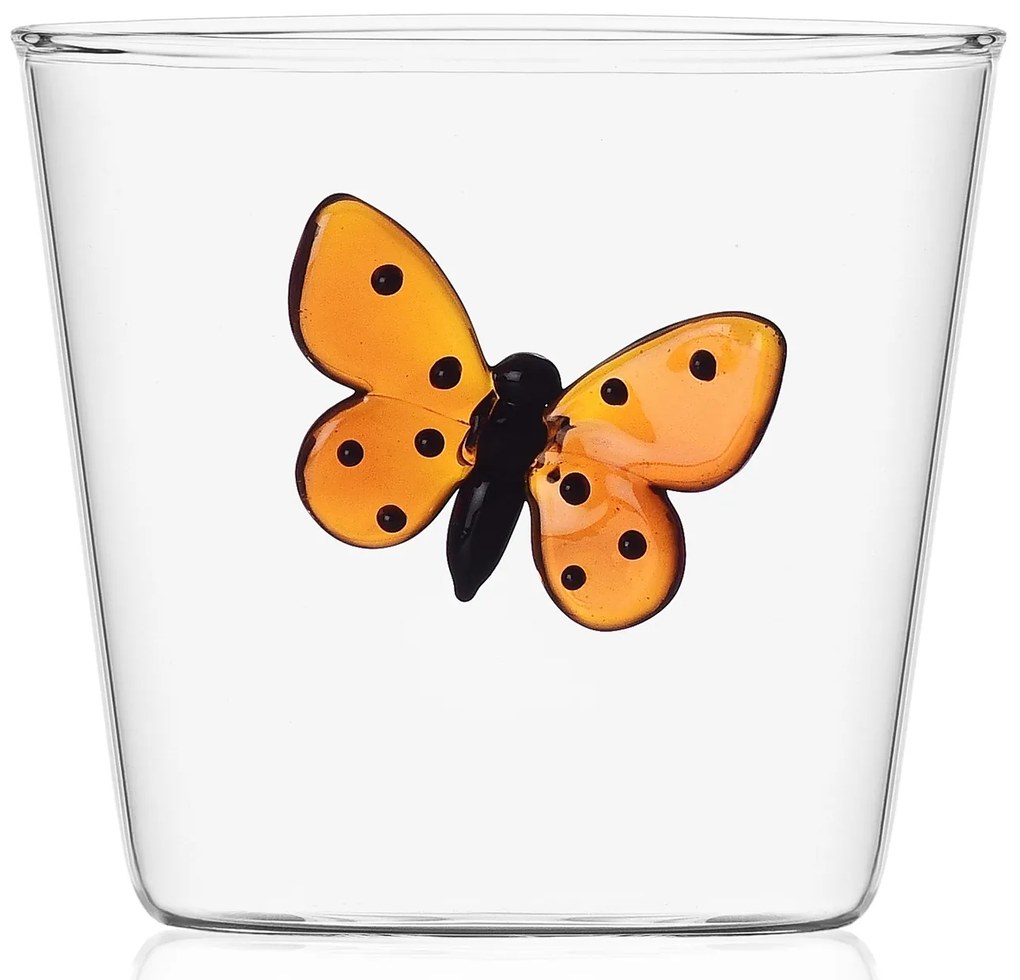 Ichendorf Milano designové sklenice na vodu Garden Pic Nic Tumbler Red Butterfly