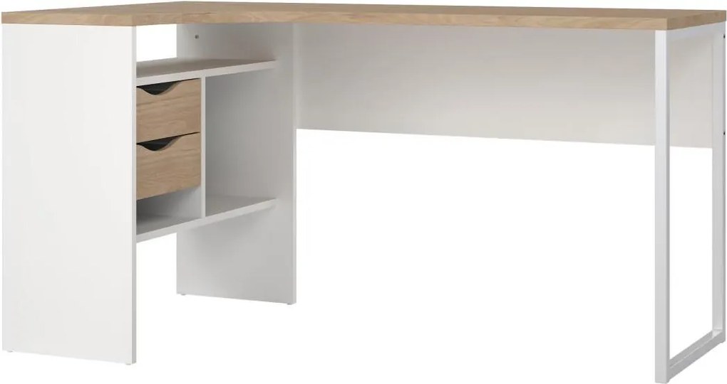 FALCO Psací stůl Felix 118 bílá/jackson hickory