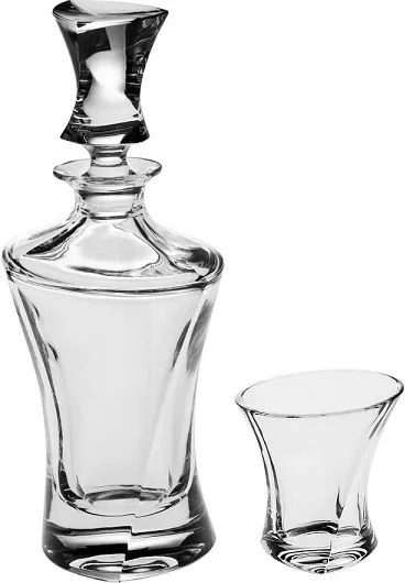 Crystal Bohemia STORM whisky set (1+6)