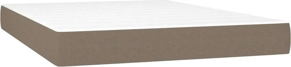 Box spring postel s matrací taupe 140x200 cm textil 3136921