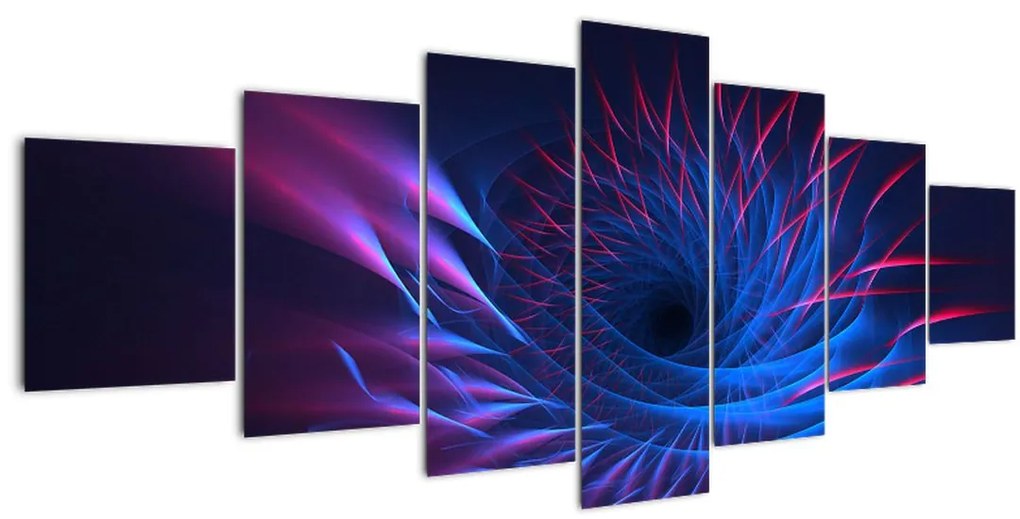 Obraz - abstrakce květu (210x100 cm)