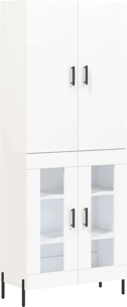 Skříň highboard bílá 69,5 x 34 x 180 cm kompozitní dřevo 3195739