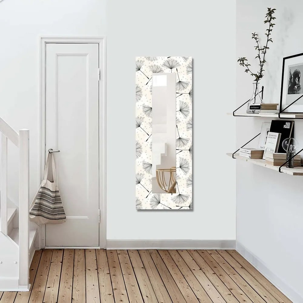 Nástěnné zrcadlo s dřevěným rámem 40x120 cm – Wallity