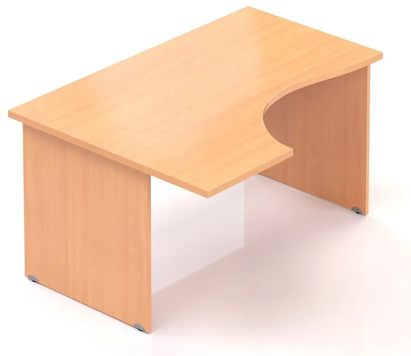 Ergonomický stůl Visio 140 x 100 cm, levý, buk