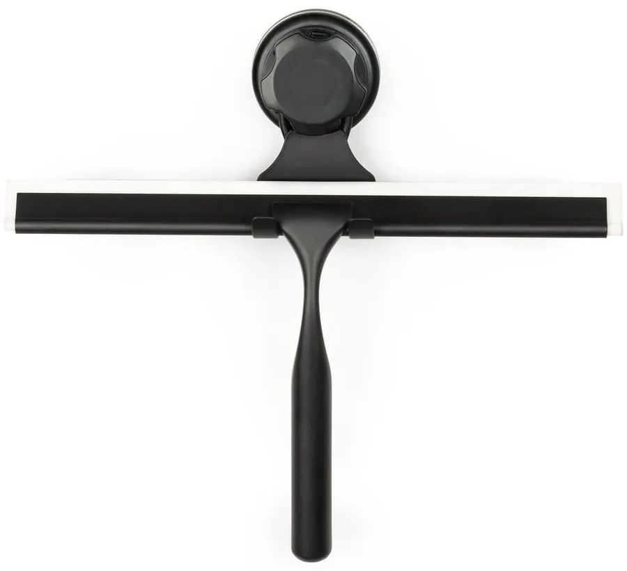 Černá samodržící nástěnná stěrka na sklo s držákem Compactor Bestlock Black Double Hook Squeegee