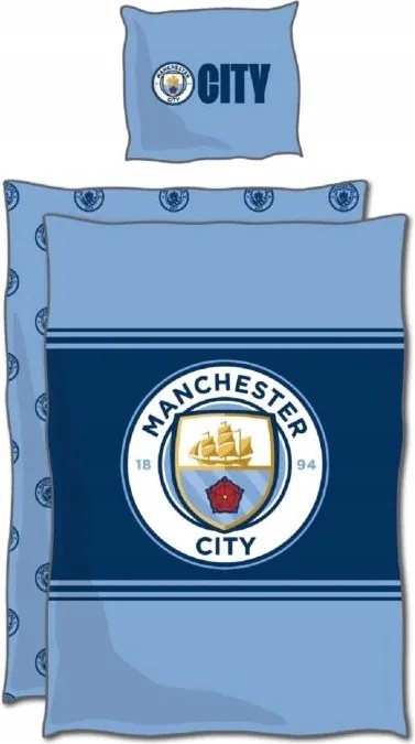 Oboustranné Povlečení Manchester City 140x200 Povlečení Mancity F.c. Originál