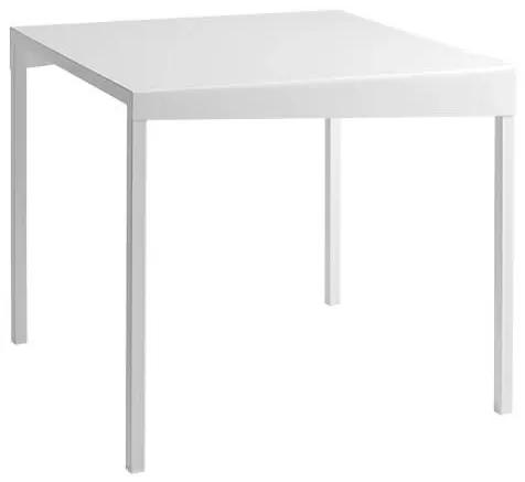 Jídelní stůl obros kovový bílý 80 x 80 cm MUZZA