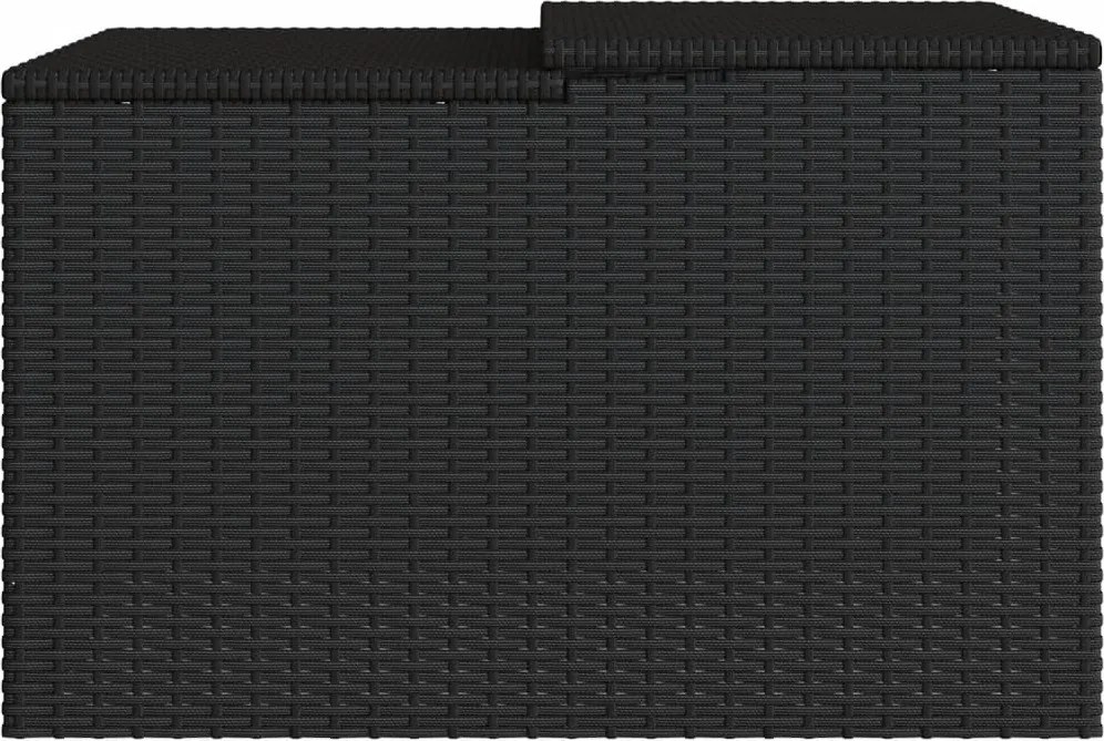 vidaXL Garáž pro robotickou sekačku 86x90x52/57 cm polyratan [365404] Barva: Šedá