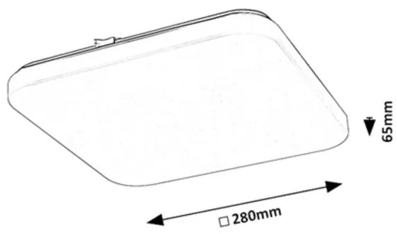 Rabalux 75013-LED Stropní svítidlo se senzorem VENDEL LED/12W/230V 4000K 28x28cm