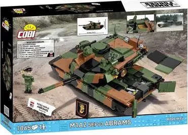 COBI 2633 Armed Forces M1A2 SEPv3 Abrams Polská armáda / Stavebnice /