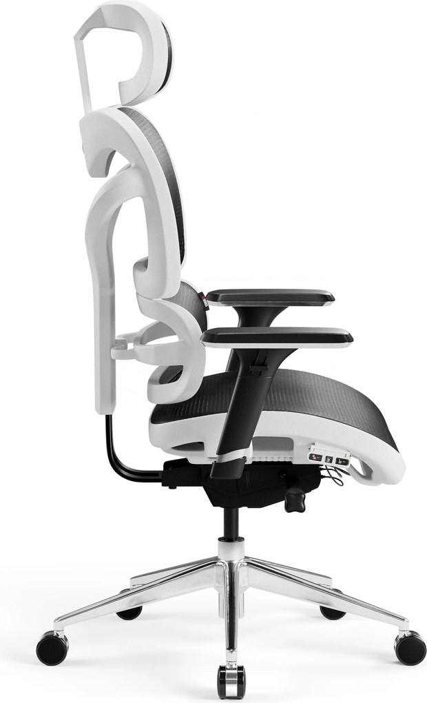 Ergonomická kancelářská židle, bílo-černá: Diablo V-Commander