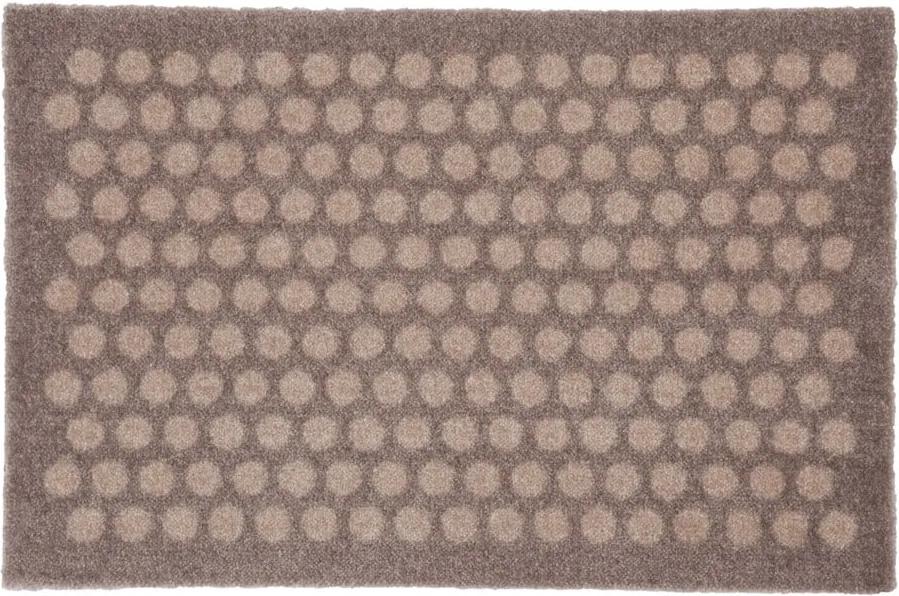 Hnědobéžová rohožka tica copenhagen Dot, 40 x 60 cm