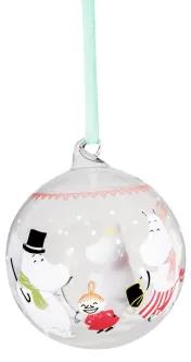 Skleněná vánoční ozdoba Moomin Festive Spirits 9cm Muurla