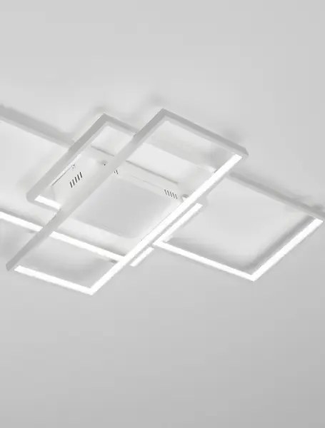 Designové stropní svítidlo Clea bílé s dálkovým ovládáním