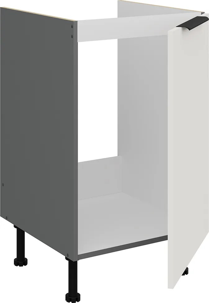 ARIA aw | dolní skříňka 50 ZL 1F dřezová | 50 cm | ANTI FINGERPRINT povrch | antracit/bílá