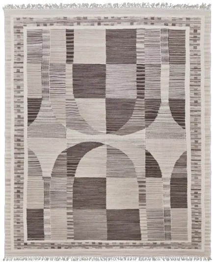 Diamond Carpets India, Ručně vázaný kusový koberec Da Vinci III DESP P115 Brown Stone Mix, 80x150, hnědá, ložnice