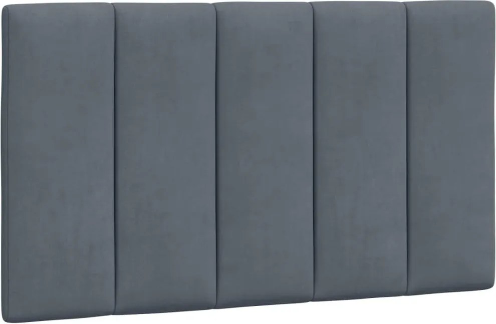 Postel s matrací Hanko tmavě šedá 90 x 200 cm samet 3208575