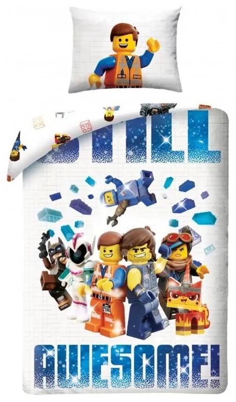 Bavlněné ložní povlečení Lego příběh 2 - The Lego Movie 2 - 100% bavlna - 70 x 90 cm + 140 x 200 cm