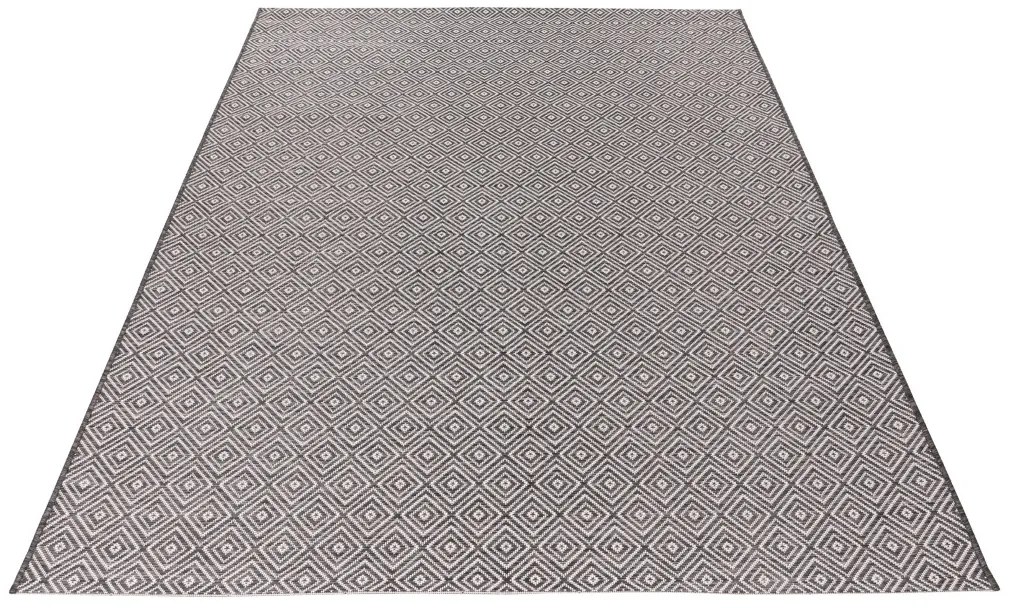 Obsession, Kusový koberec Nordic 870 grey – na ven i na doma, 120x170, šedá, chodba / předsíň