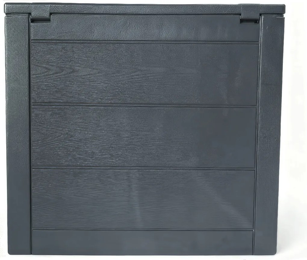 Plastový zahradní úložný box PAPER - šedý