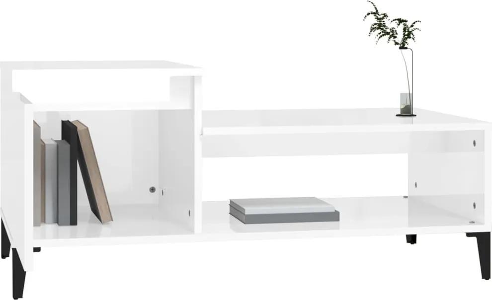 vidaXL Konferenční stolek 100 x 50 x 45 cm kompozitní dřevo [821134] Barva: Černá