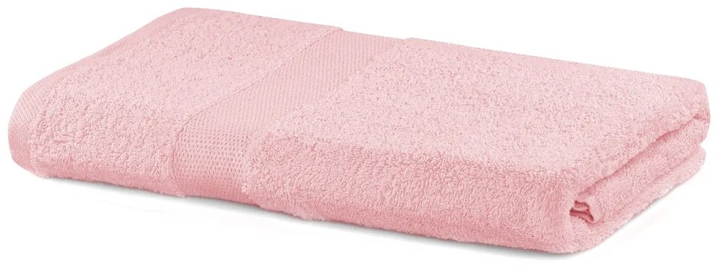 DecoKing - Sada bavlněných ručníků Pudrově růžová MARINA HLADKÉ