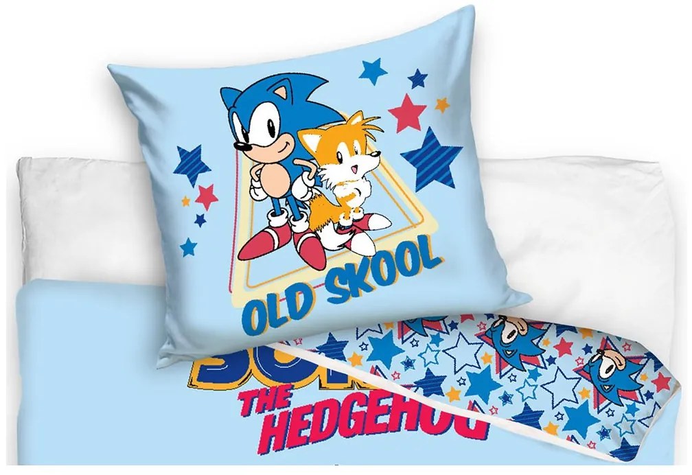 Carbotex Dětské povlečení Ježek Sonic Class Of 1991 140x200 + 70x90 cm