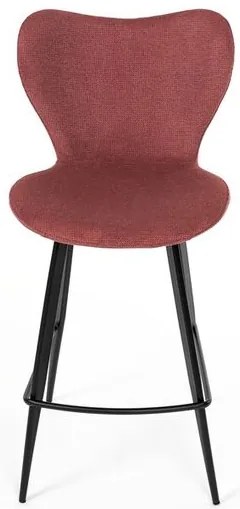 Autronic Partitura AUB-1068RED2 Barová židle, látka, červená