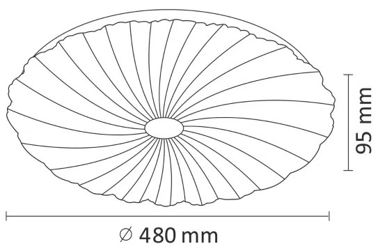 LED Stmívatelné stropní svítidlo FLOWER LED/36W/230V + DO