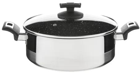 KOLIMAX - české nerezové nádobí Rendlík s poklicí KOLIMAX CERAMMAX PRO COMFORT - granit černý, 26 cm, 4,5 l