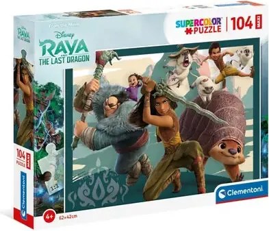Clementoni PUZZLE Raya a drak MAXI / 104 dílků / od 4 let