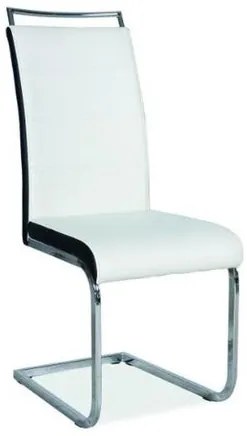 Jídelní židle H-441 bílá/černé boky