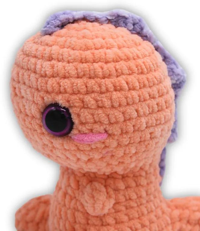 Vali Crochet Háčkovaný Baby Dino Barva: Neonově růžová (80324)
