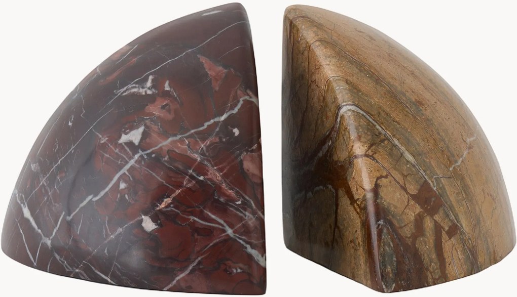 Mramorové knižní zarážky Boulder