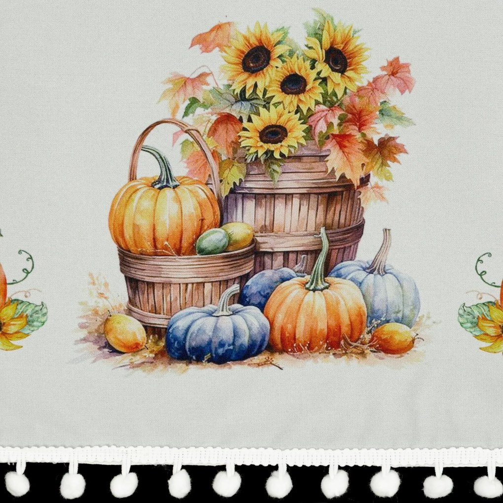 KRÁTKÁ ZÁCLONA NA PÁSCE AUTUMN 150X70 CM VZOROVANÁ