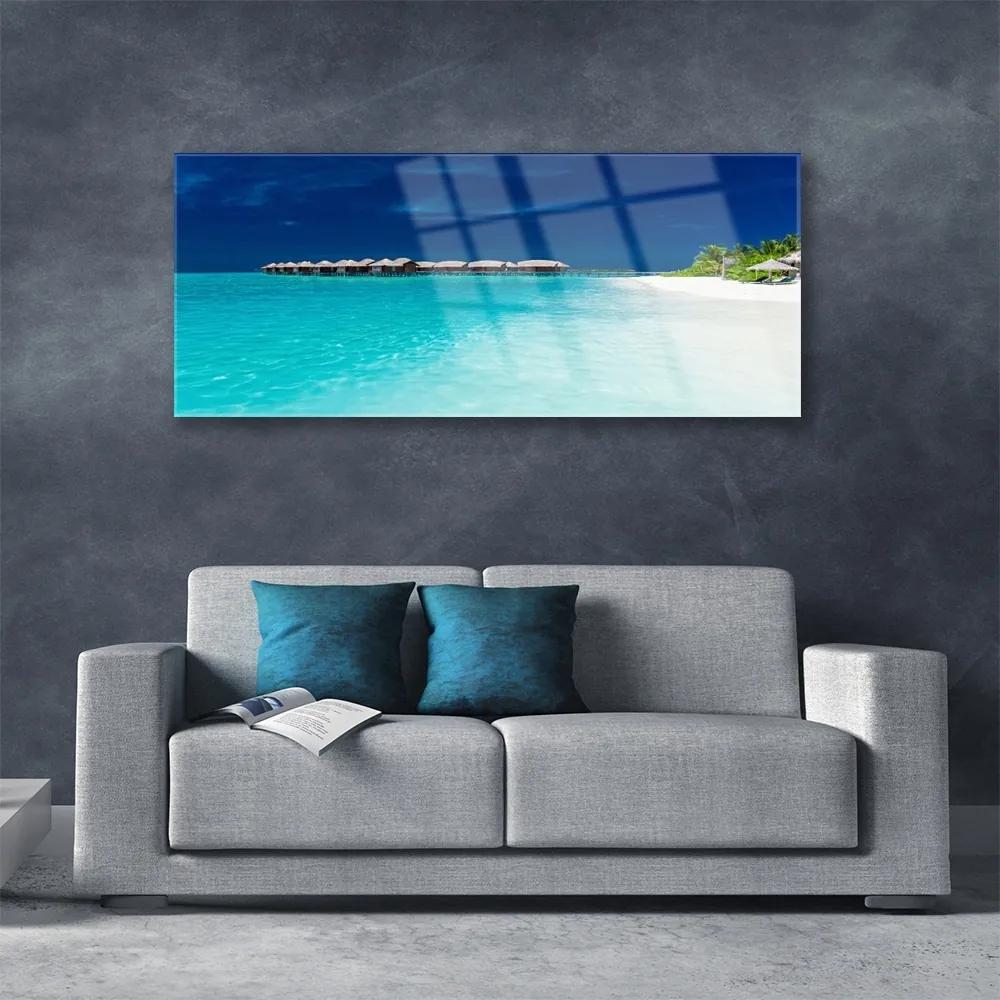 akrylový obraz Moře Pláž Krajina 125x50 cm