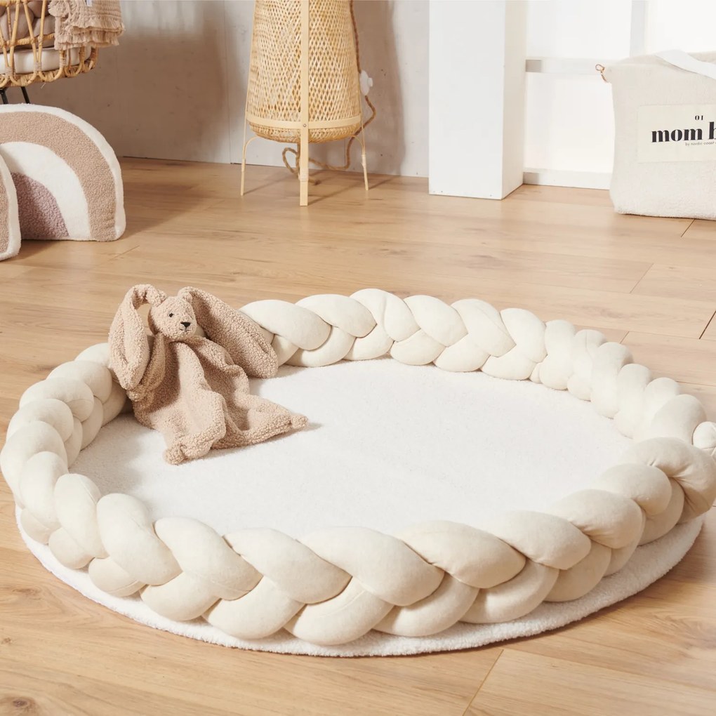 Nordic Coast Company Podložka Teddy 100 cm Cream