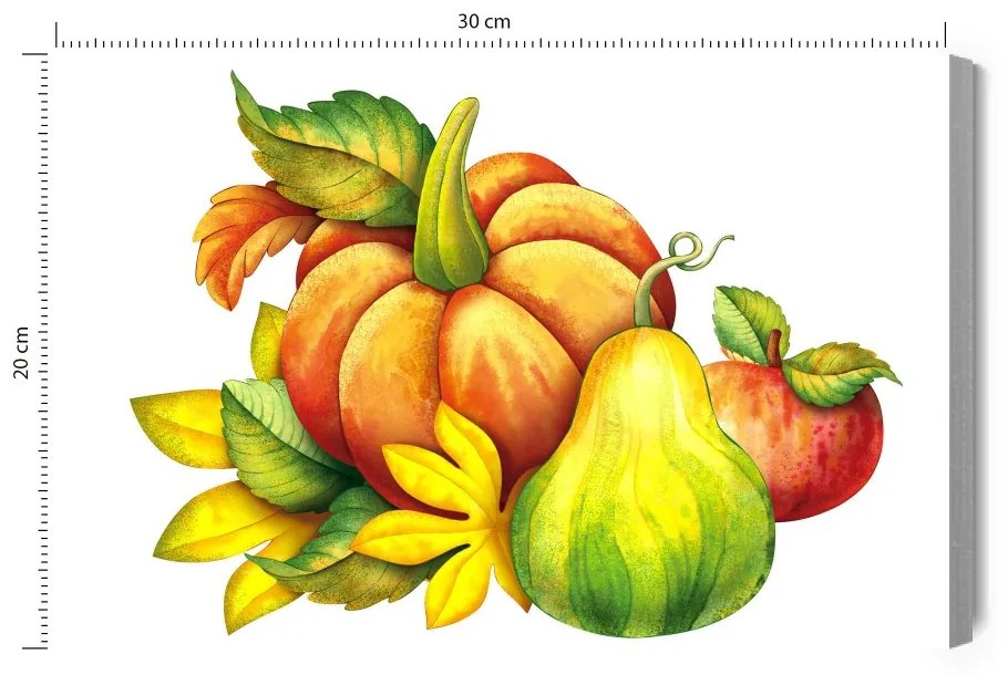 Obraz Podzimní Zelenina Nedostatek Nedostatek Přírodní plátno 120x80