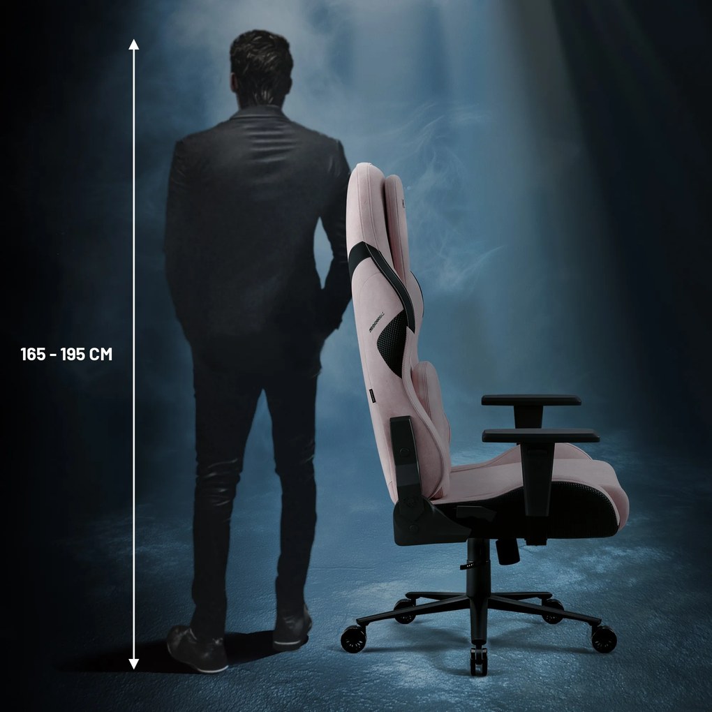 Herní židle Normal Size, černý-růžový: Diablo X-One Prime Akira Pink