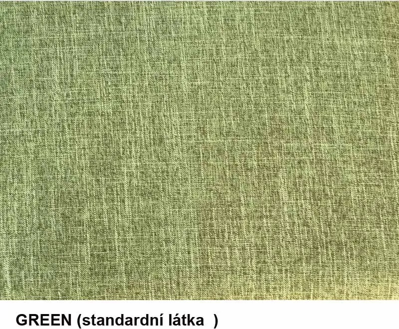 Jídelní set – stůl VAŠEK a 4 židle VANDA,  bělený dub Látka: GREEN (zdarma)