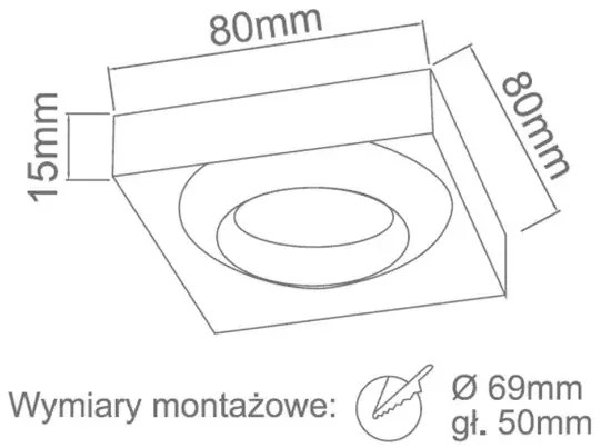 Moderní podhledové svítidlo Dardo