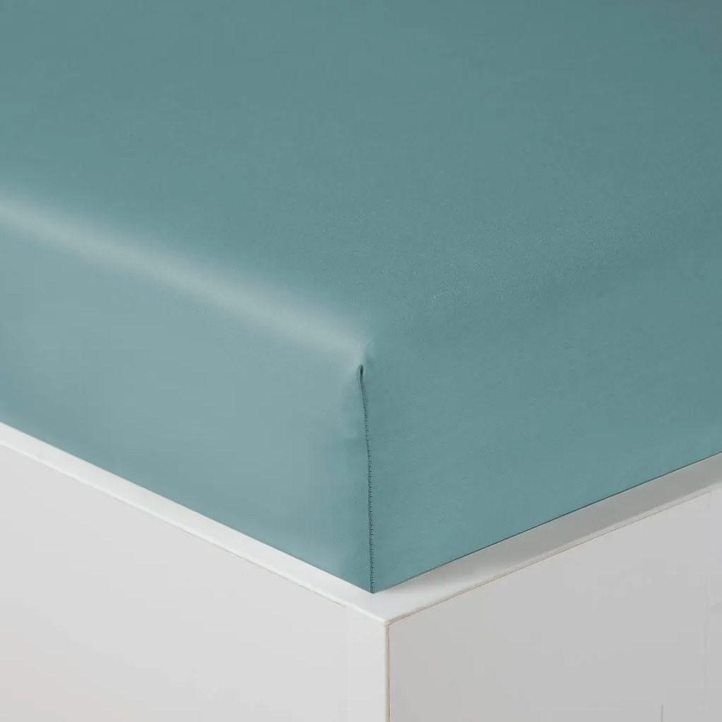 Luxusní saténové prostěradlo Tencel™ – petrolejová šalvěj: 90x200cm